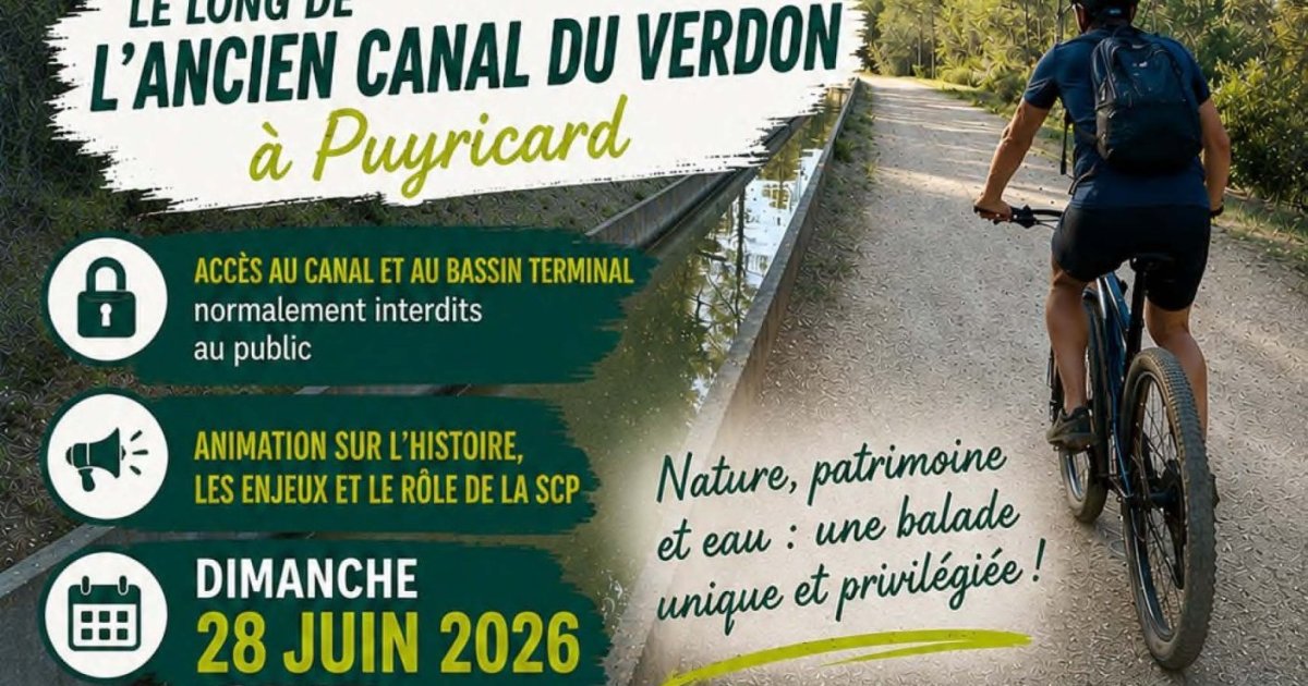 Balade à vélo le long de l'ancien canal du Verdon à Puyricard - Mairie ...